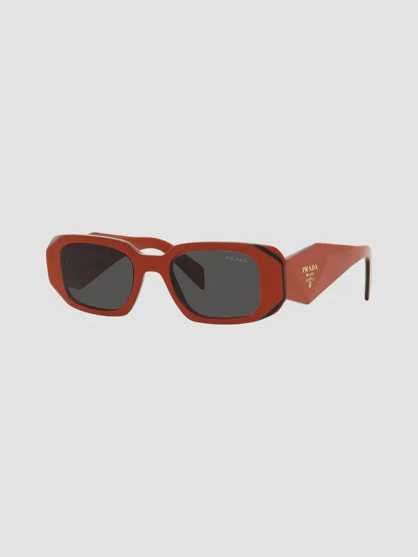 Prada 49mm Square Sunglasses - Orange