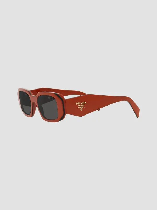 Prada 49mm Square Sunglasses - Orange