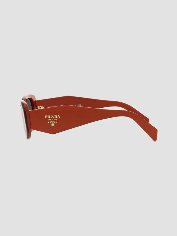 Prada 49mm Square Sunglasses - Orange