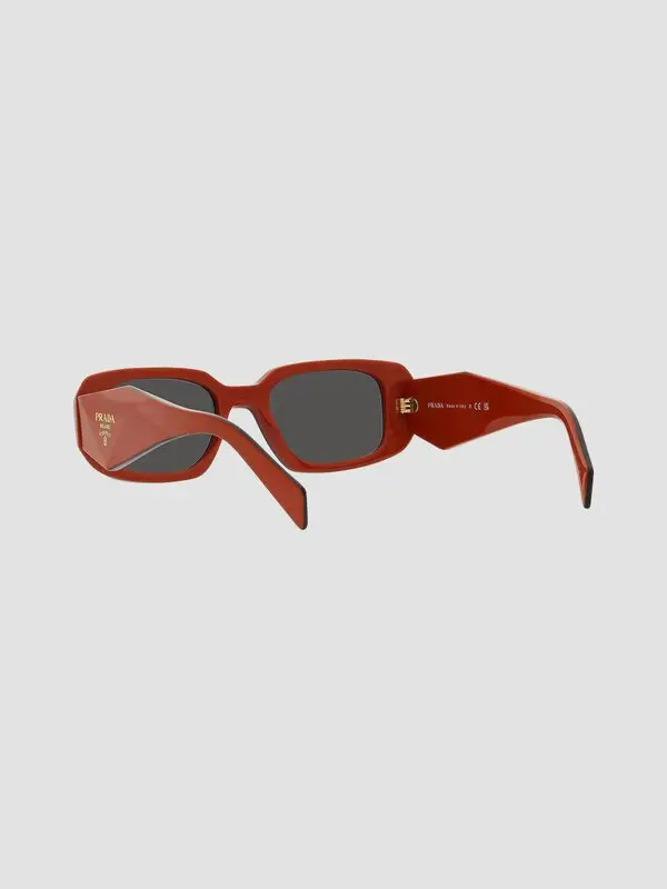Prada 49mm Square Sunglasses - Orange