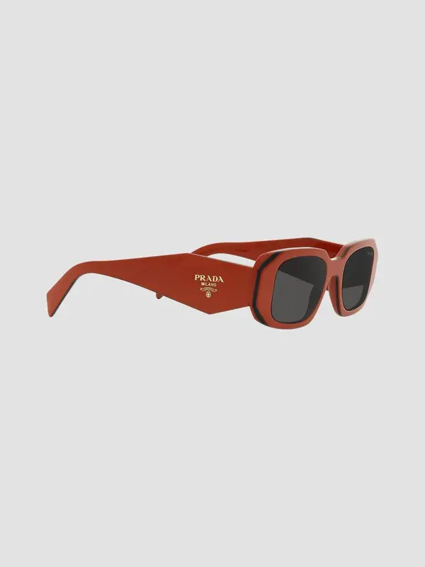 Prada 49mm Square Sunglasses - Orange
