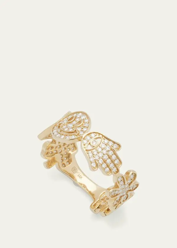 SYDNEY EVAN 14k Yellow Gold And Diamond Ring