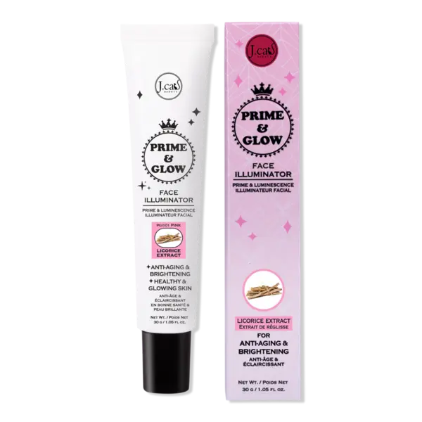 J.CAT BEAUTY Prime & Glow Face Illuminator Licorice Extract Pink - One-color