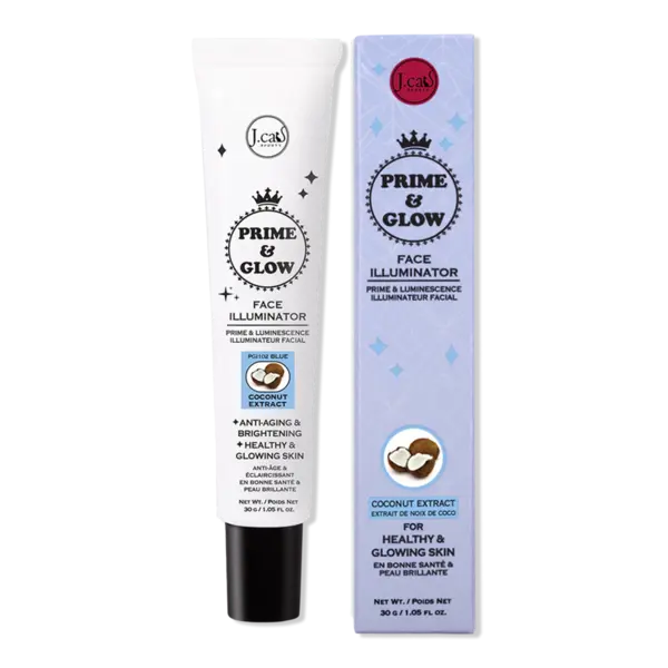 J.CAT BEAUTY Prime & Glow Face Illuminator Coconut Extract Blue - One-color
