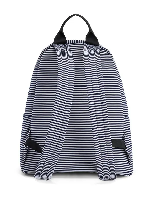 GIUSEPPE ZANOTTI Striped Backpack With Embroidered Logo - Blue