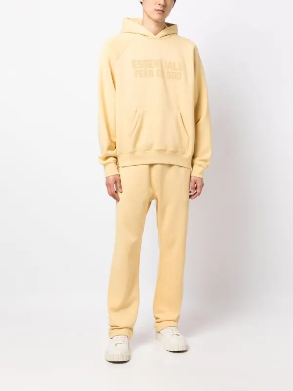 Fear Of God Essentials Logo-print Hoodie - Yellow