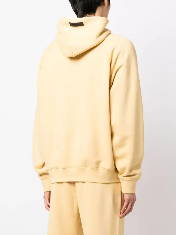 Fear Of God Essentials Logo-print Hoodie - Yellow