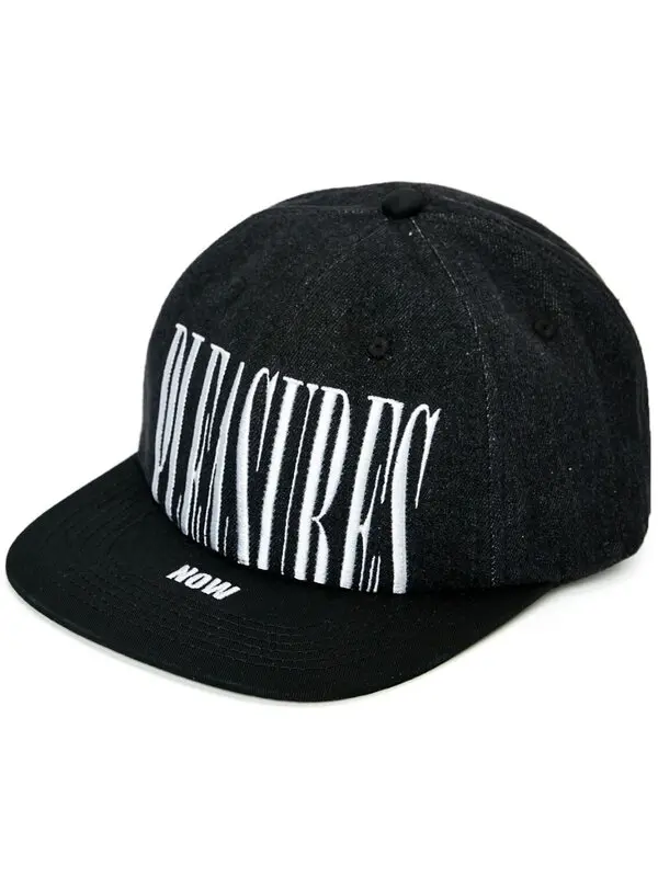 PLEASURES Logo-embroidered Cap - Black