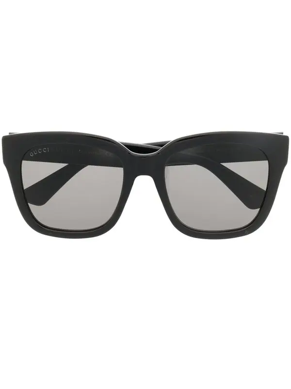 Gucci Oversized Frame Sunglasses - Black