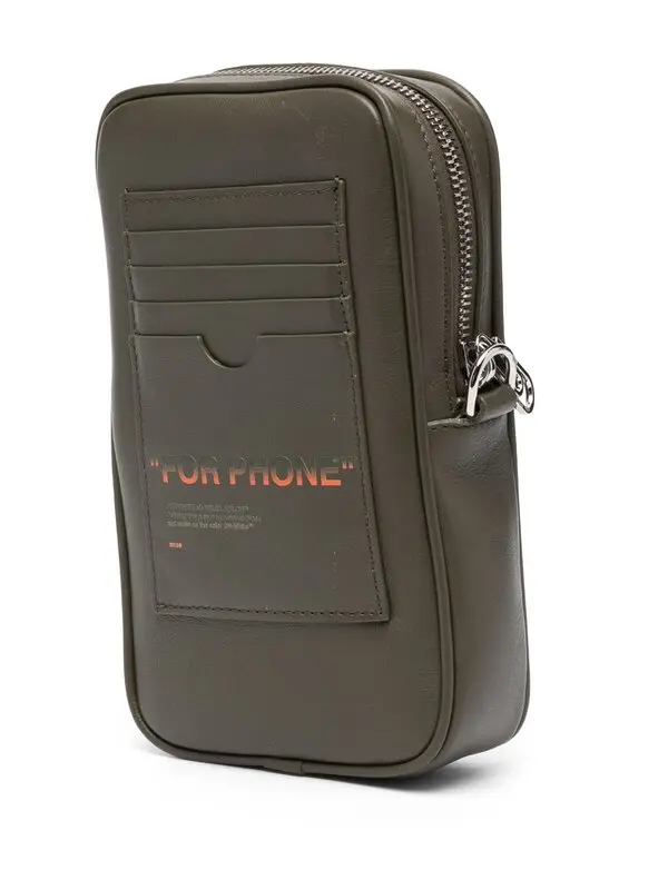 Off-White Slogan-print Leather Bag
