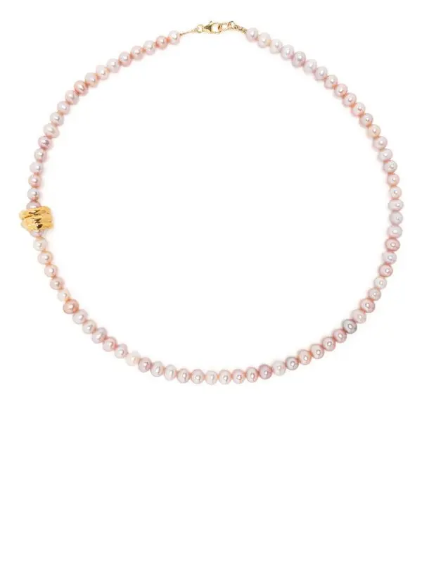 ALIGHIERI The Celestial Raindrop Pearl Necklace - Pink