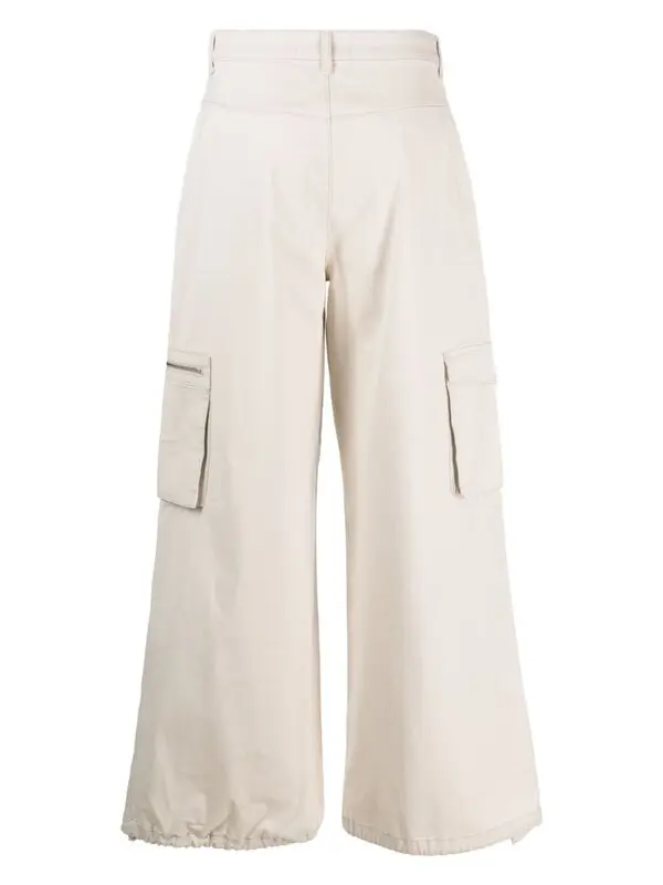 GESTUZ Multiple-pockets Wide Leg Trousers