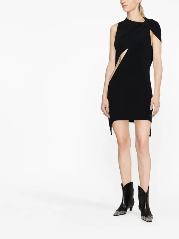 COURREGES Heritage Crepe Twist Minidress