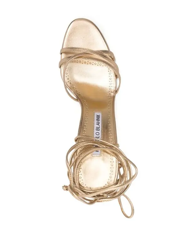 Manolo Blahnik Strappy Lace-up Sandals