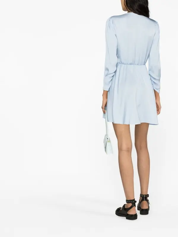 Maje Revolver Cinched V-neck Minidress