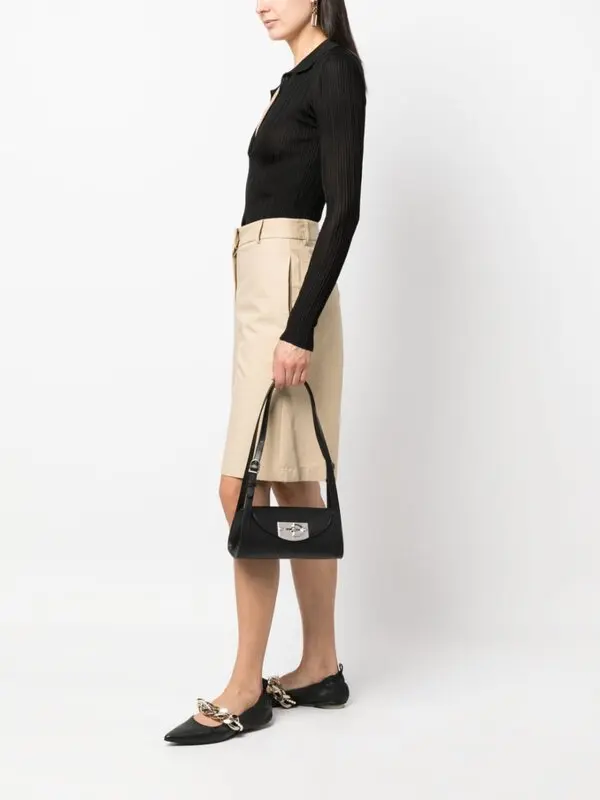 DURAZZI MILANO Flip-lock Leather Shoulder Bag