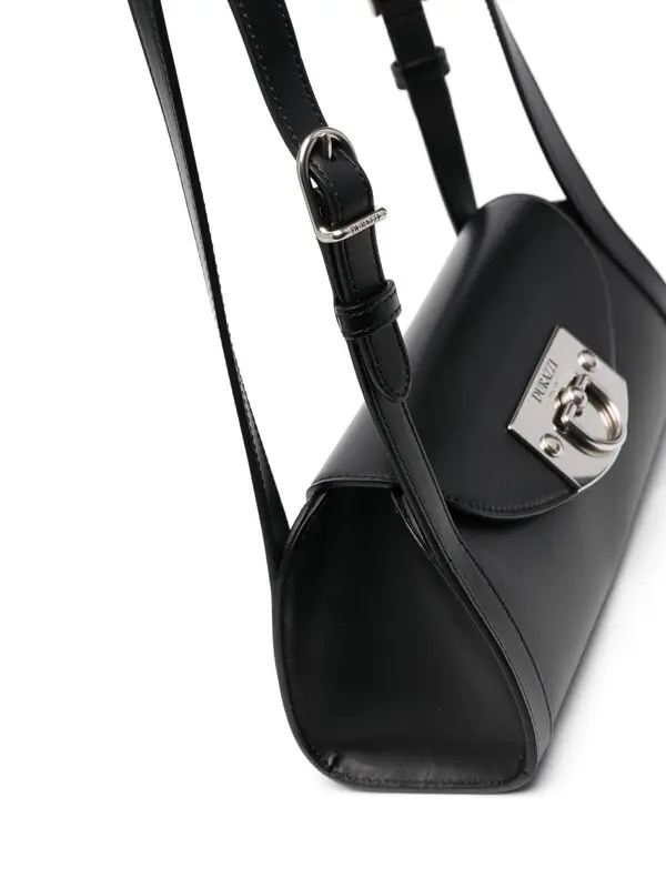 DURAZZI MILANO Flip-lock Leather Shoulder Bag