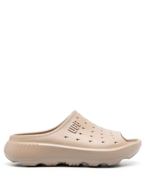 UGG Slide It Logo-embossed Sandals - Neutrals