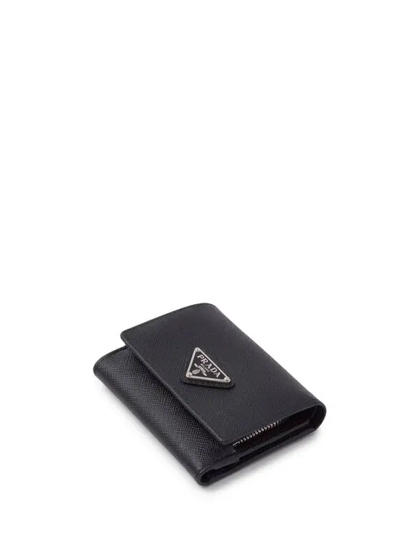 Prada Triangle Logo Leather Wallet