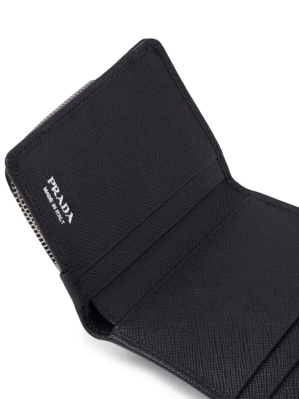 Prada Triangle Logo Leather Wallet