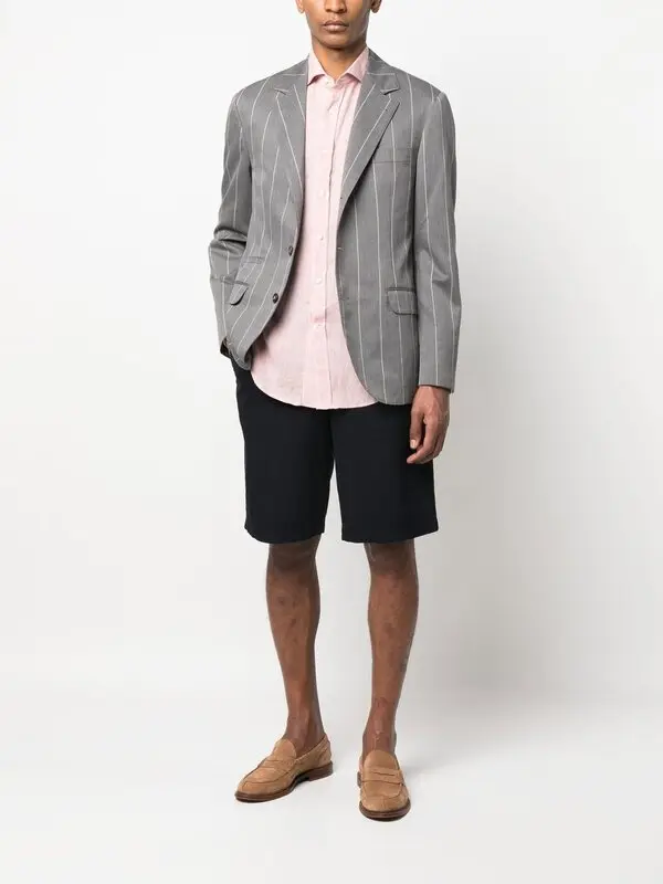 Brunello Cucinelli Striped Woven Blazer