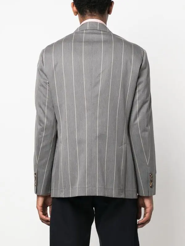 Brunello Cucinelli Striped Woven Blazer