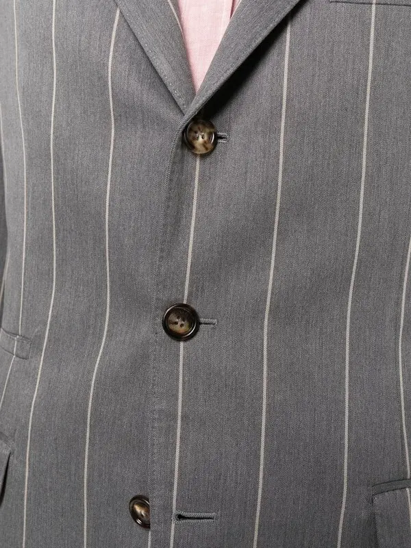 Brunello Cucinelli Striped Woven Blazer