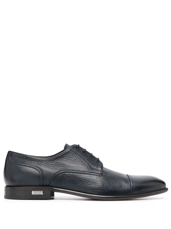 Casadei Anticato Leather Derby Shoes - Blue
