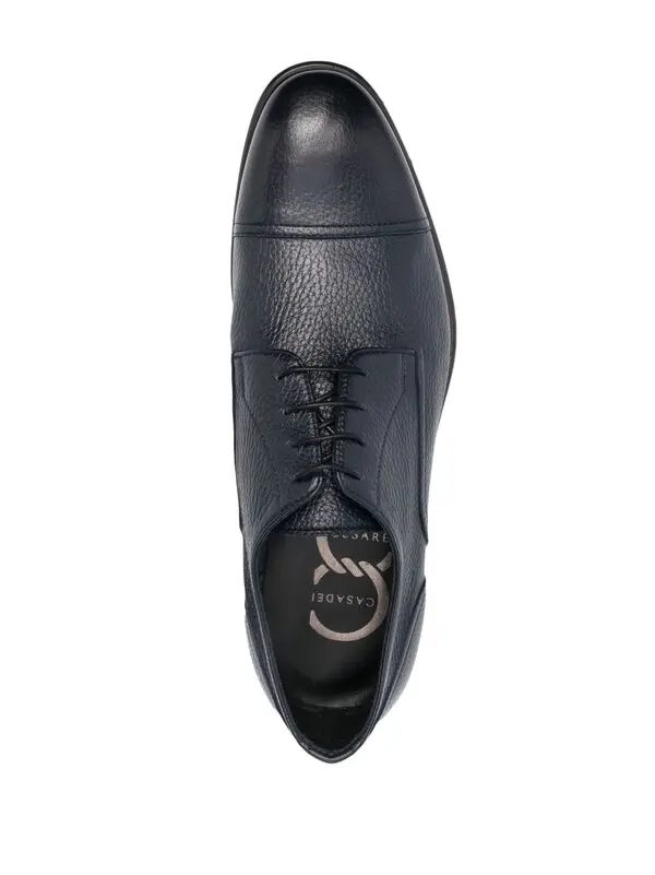 Casadei Anticato Leather Derby Shoes - Blue