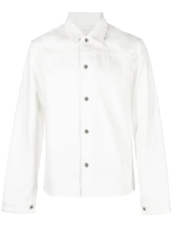 JIL SANDER Button-up Denim Shirt - White