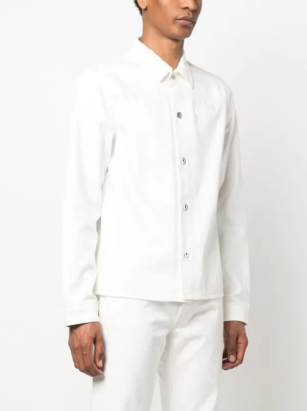 JIL SANDER Button-up Denim Shirt - White