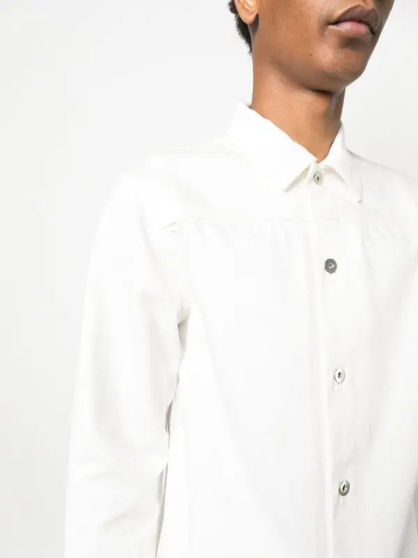 JIL SANDER Button-up Denim Shirt - White
