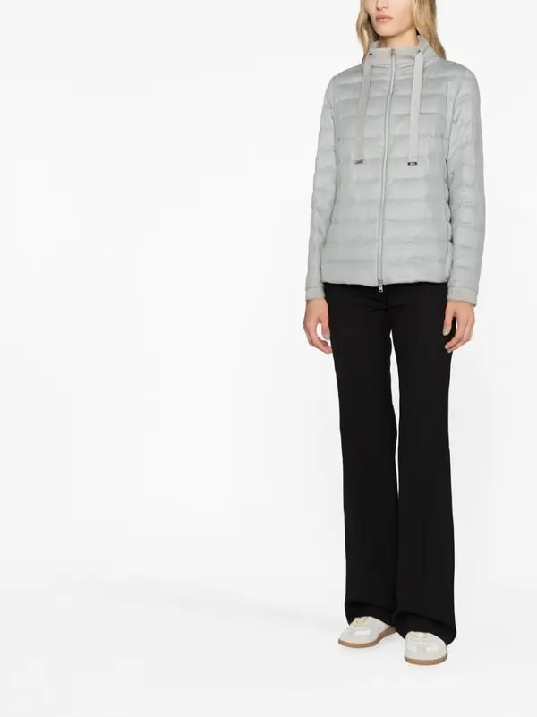 Herno Padded Funnel Neck Jacket - Grey
