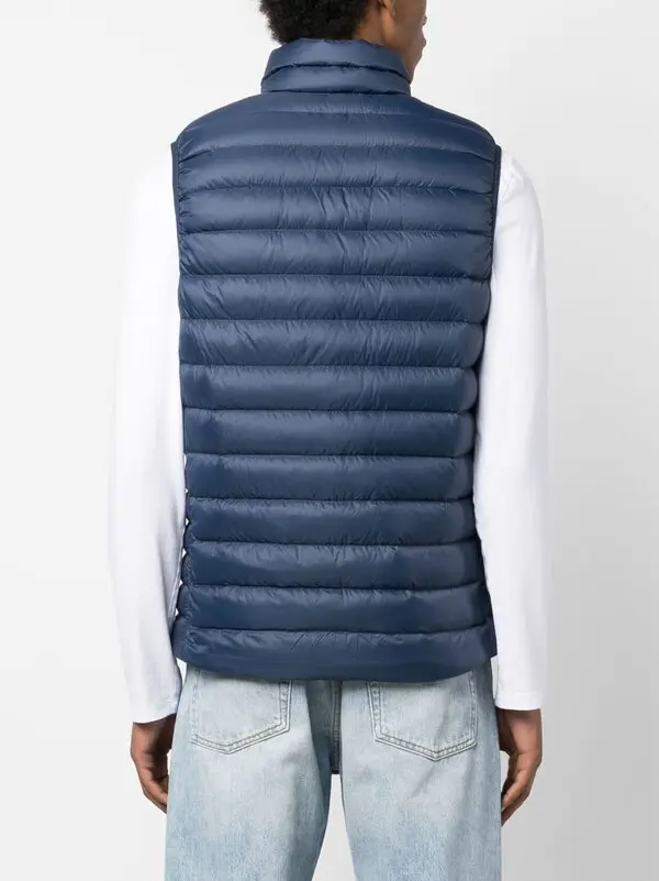 Patagonia Logo-patch Feather-down Gilet - Blue