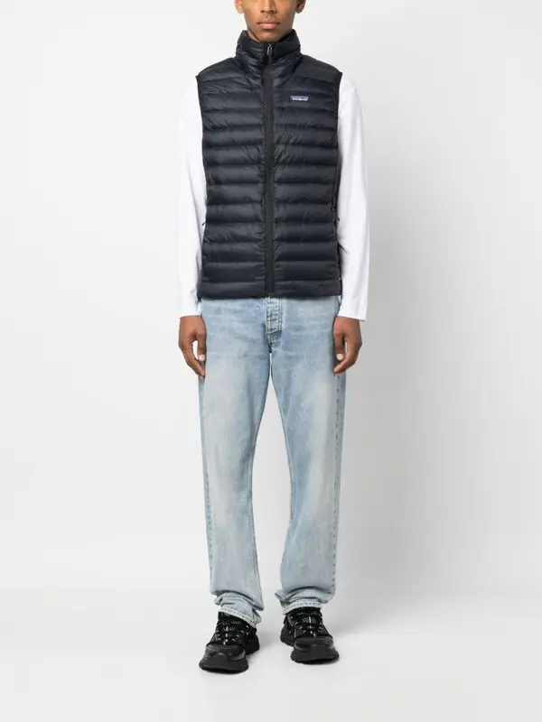 Patagonia Logo-patch Feather-down Gilet - Black