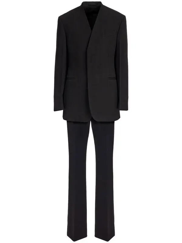 FERRAGAMO Collarless Single-breasted Suit