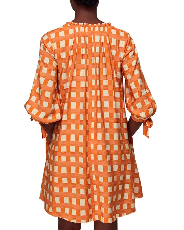 Whistles Lydia Gathered Trapeze Dress