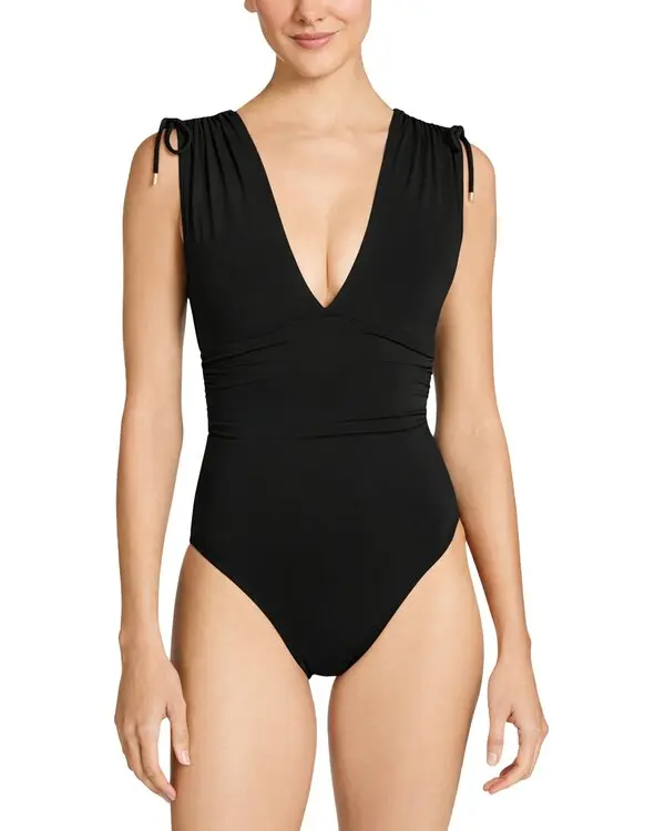 Robin Piccone Aubrey V Plunge One Piece Swimsuit