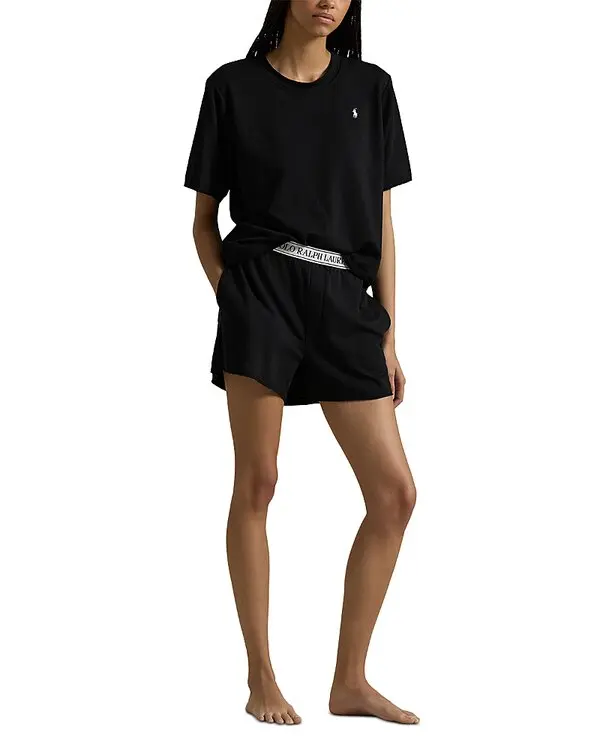 Polo Ralph Lauren Terry Short Sleeve Shorty Set - Polo Black