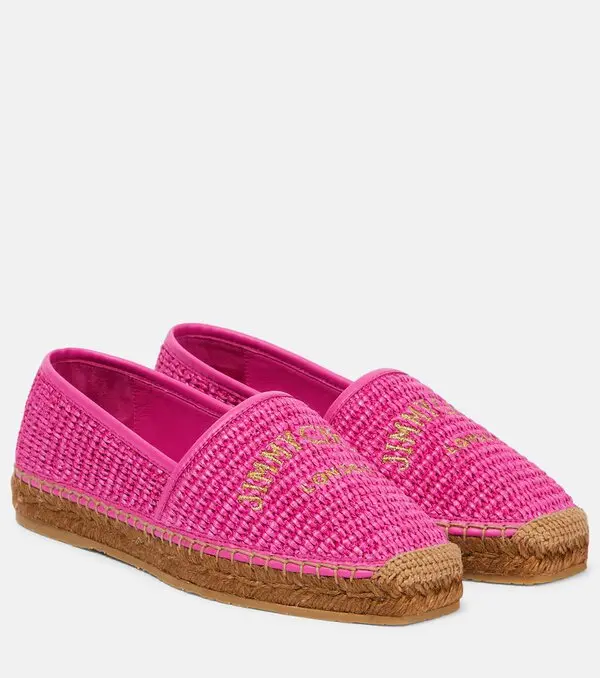 JIMMY CHOO Brie Flat Espadrilles - Pink