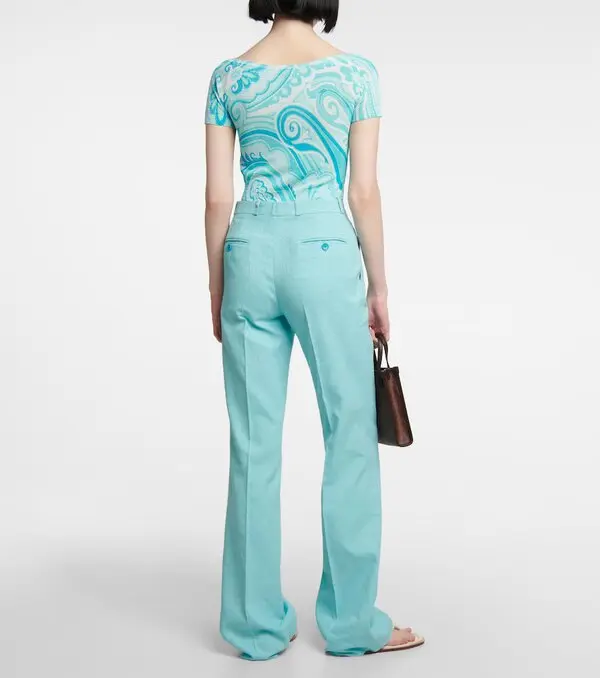 Etro High-rise Straight Pants