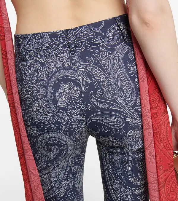 Etro Paisley High-rise Slim Pants