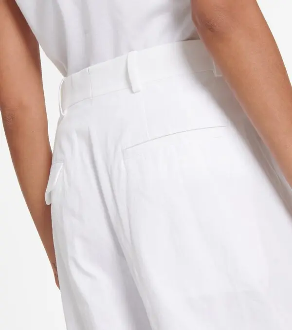 ANN DEMEULEMEESTER Dorothee Wide-leg Cotton Canvas Pants