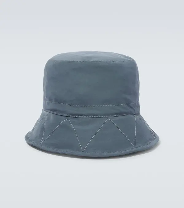 AND WANDER 60/40 Cotton-blend Bucket Hat - Blue