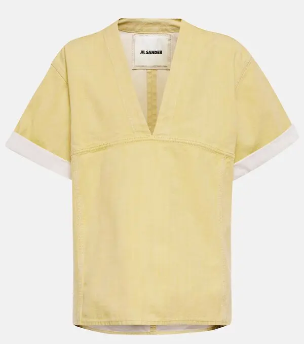 JIL SANDER Denim Blouse - Yellow