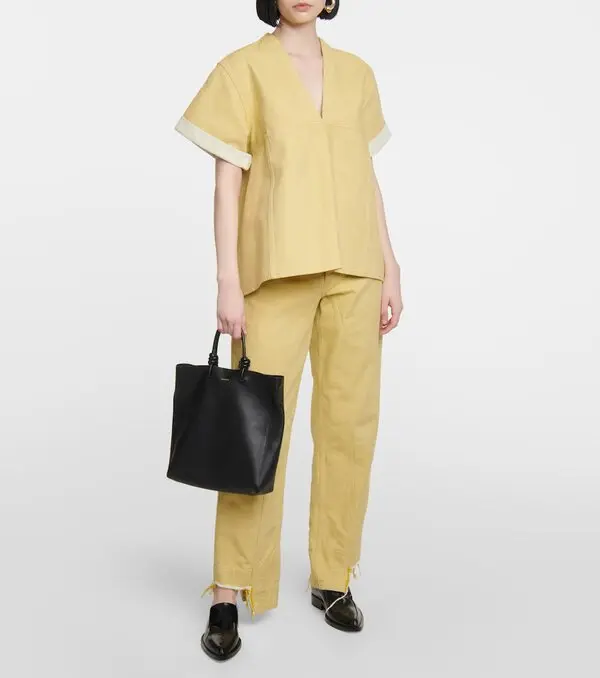 JIL SANDER Denim Blouse - Yellow