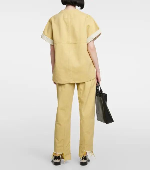 JIL SANDER Denim Blouse - Yellow