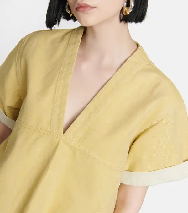 JIL SANDER Denim Blouse - Yellow