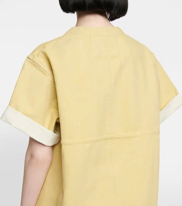 JIL SANDER Denim Blouse - Yellow