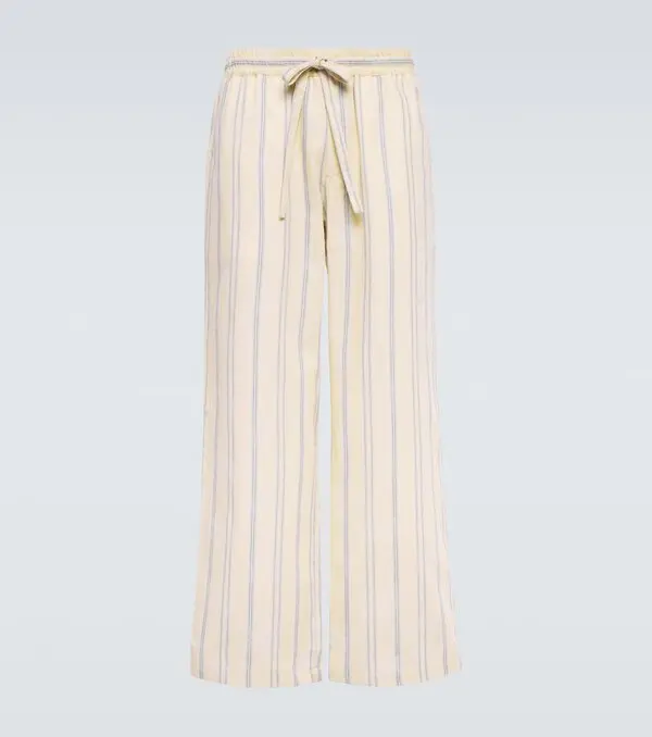 Commas Floral Jacquard Stripe Pants
